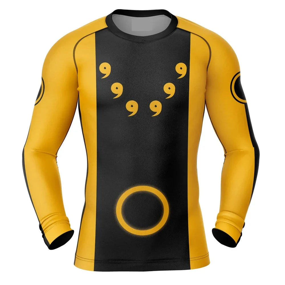 BJJ Rash Guard Kids Naruto 'Six Paths' Long Sleeve Shirt