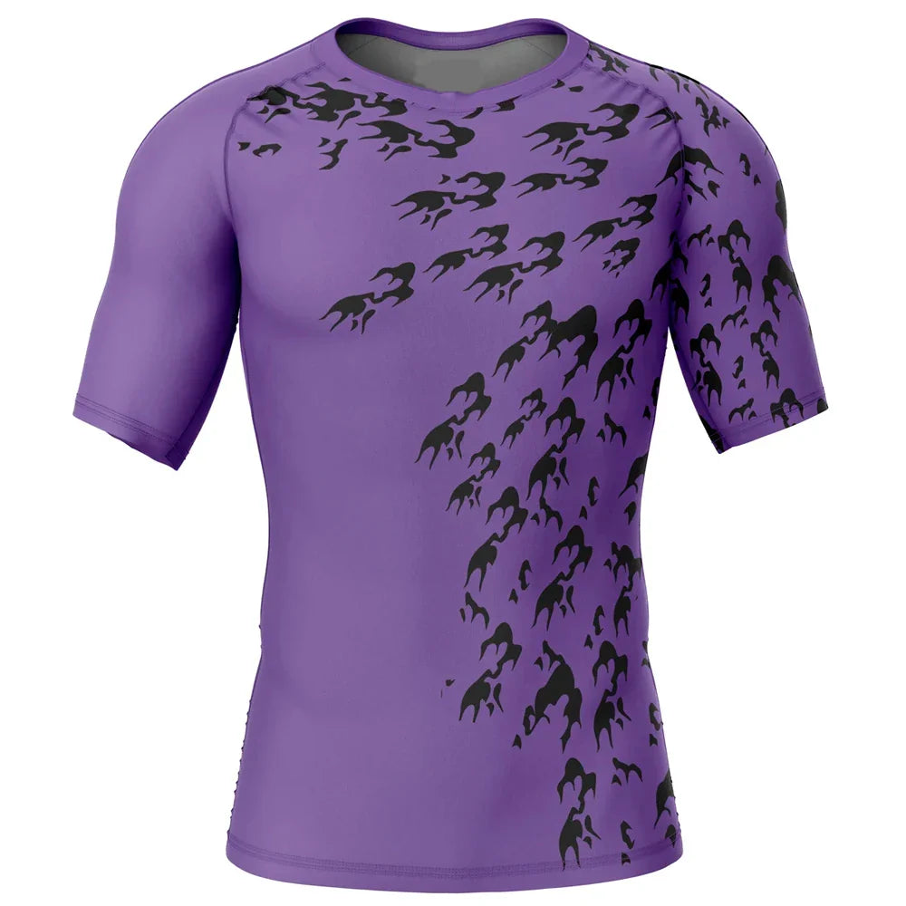 BJJ Rash Guard Naruto 'Sasuke | Curse Mark' Compression Wear