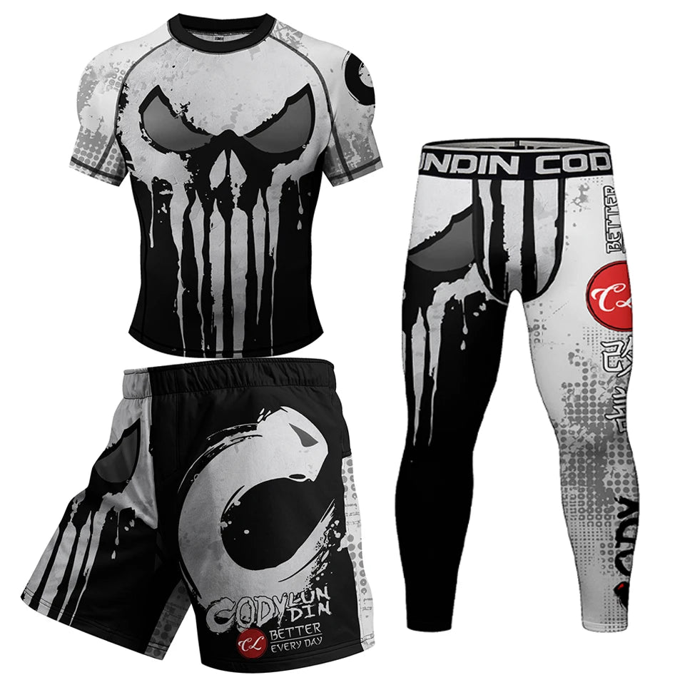 Skull Compression 'Hitman' Short Sleeve 3 Piece Set Gear