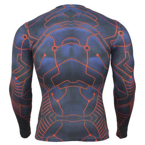Batman 'Beyond Animated' Long Sleeve Compression Rashguard for Training