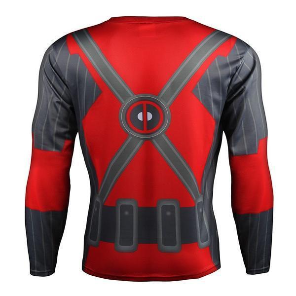 Deadpool "Animated" Compression Long Sleeve RashGuard | RashGuardStore