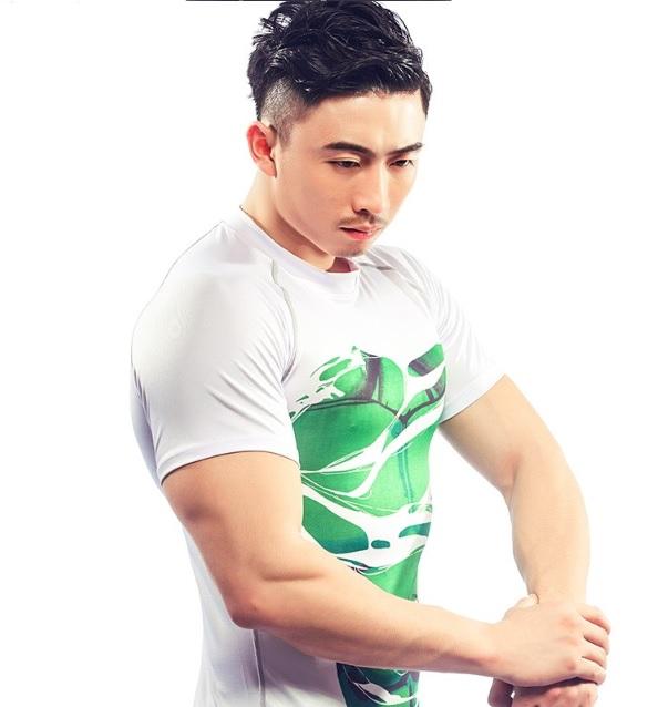 Incredible Hulk "Hero Revealed" Short Sleeve Compression Rash Guard