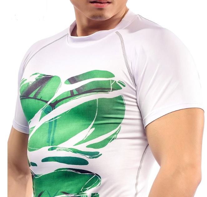 Incredible Hulk "Hero Revealed" Short Sleeve Compression Rash Guard