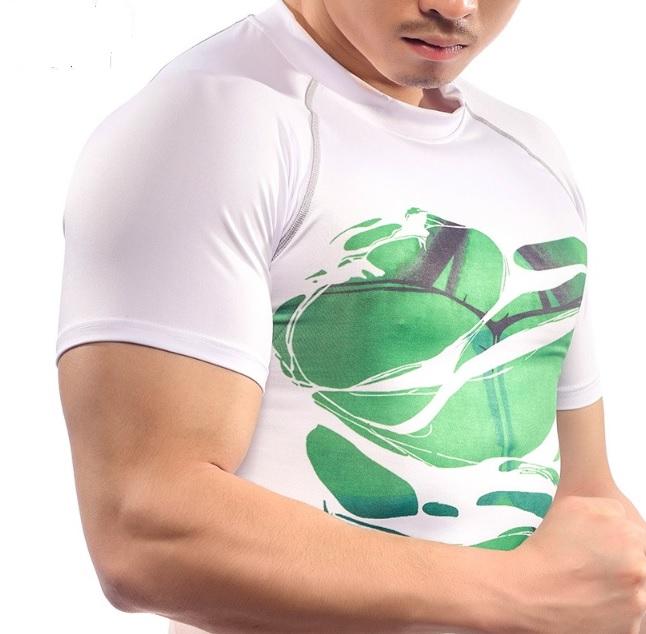 Incredible Hulk "Hero Revealed" Short Sleeve Compression Rash Guard