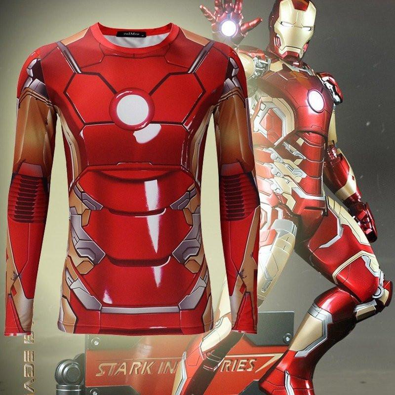 Iron Man 3 "Mark XLII" Compression Long Sleeve Rashguard