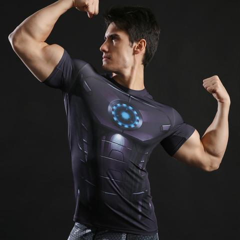 Iron Man 3 "Mark XVIII" Compression Rash Guard | RashGuardStore.com