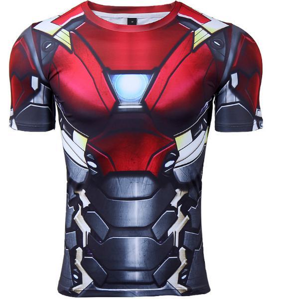 Iron Man "Mark XVII" Compression Rash Guard | RashGuardStore.com