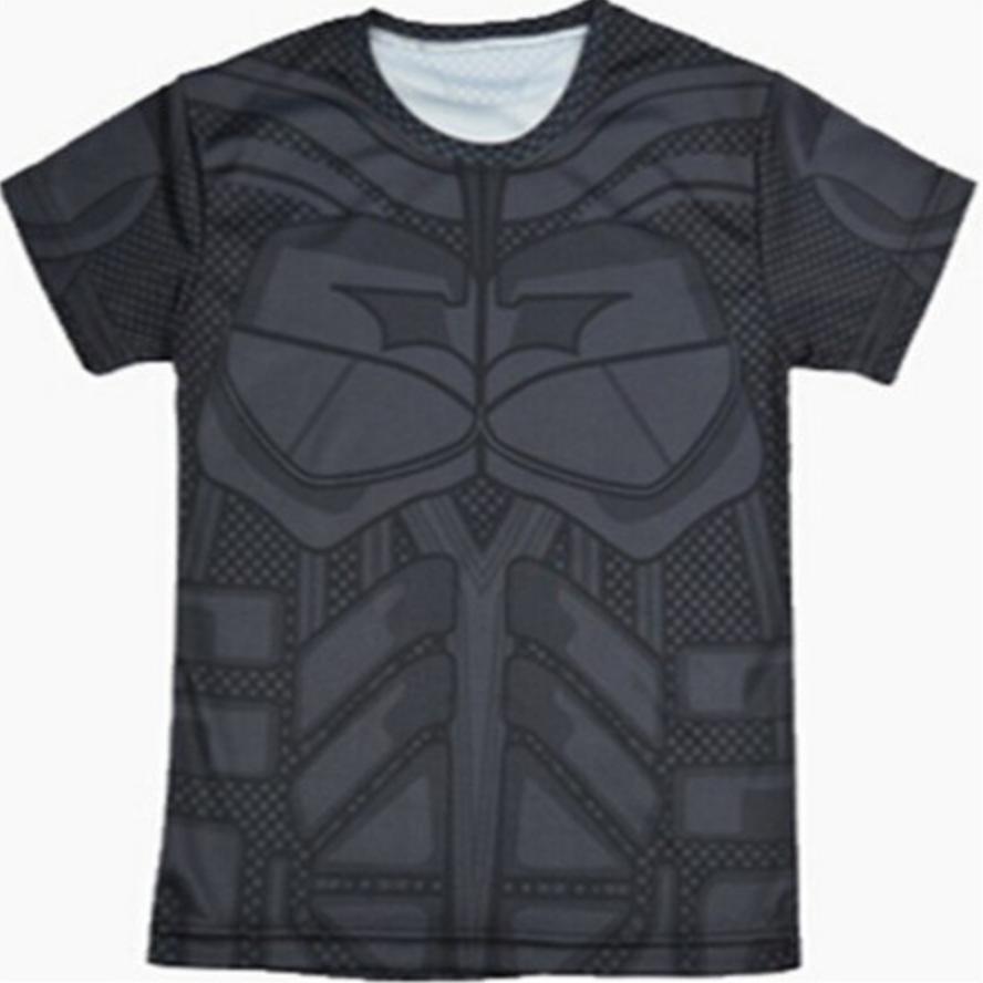 Kid's Batman Animated Short Sleeve Compression Rash Guard