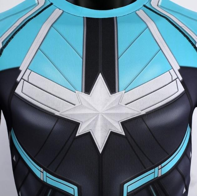 Men's Captain Marvel Carol Danvers 'Star Force' Green Kree Rashguard