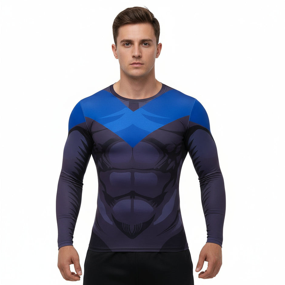 Nightwing Rash Guard Compression Shirt