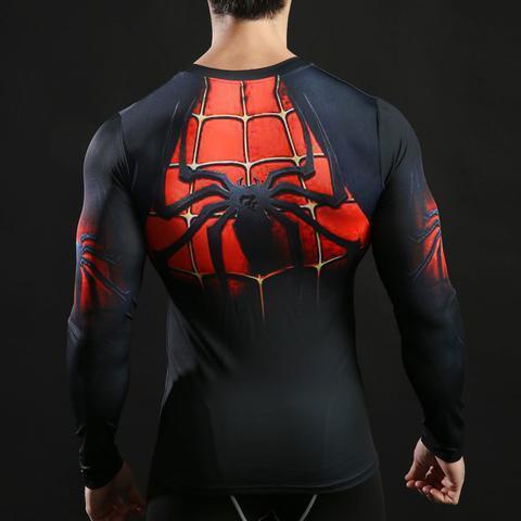 Spider Man "Black" Compression Long Sleeve Rashguard