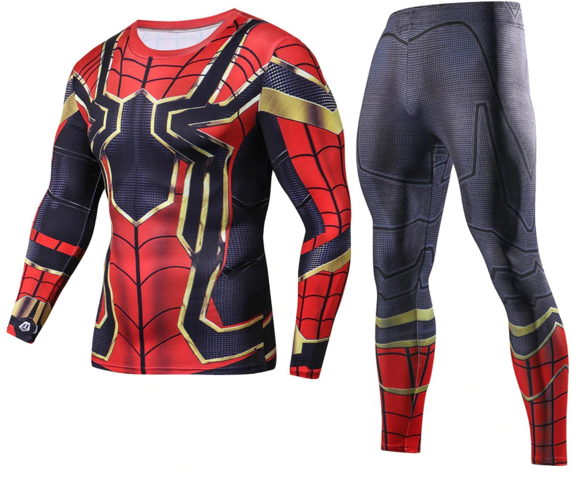 Spider Man 'Iron Spider Man' Compression Rashguard Set