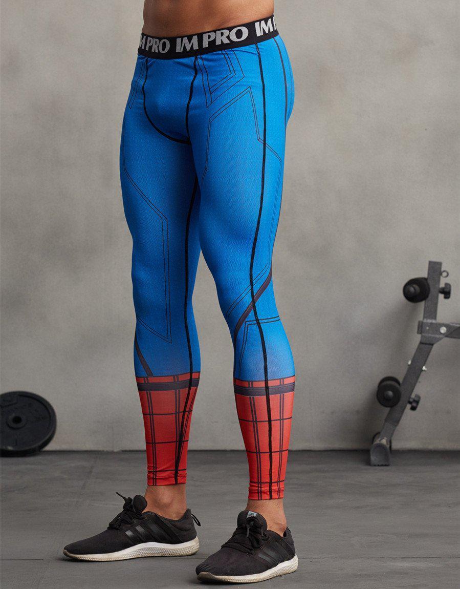 Spider Man Men's Compression Leggings Grappling Spats