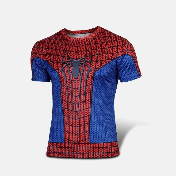 Spider Man "Spider Man 2" Compression Short Sleeve Rash Guard