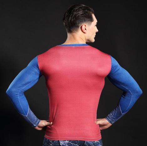 Superman "A Nation Divided" Long Sleeve Compression Rashguard