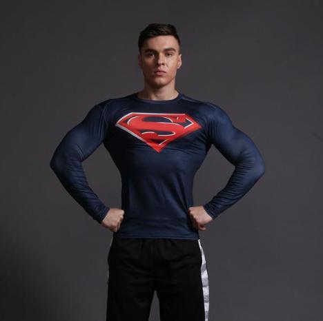 Superman "Forever" Compression Long Sleeve Rashguard