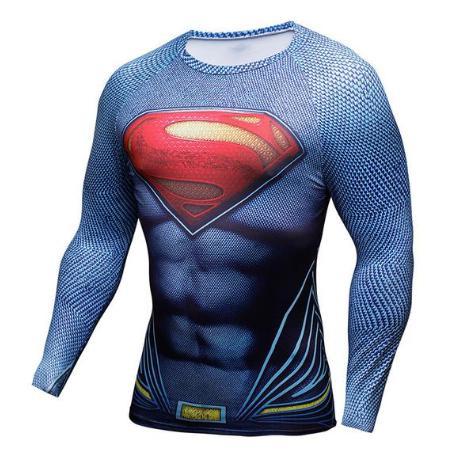 Superman Rash Guard Compression Shirt