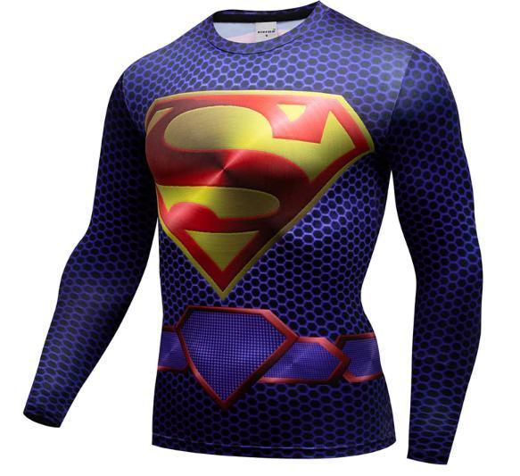 Superman "New 52" Premium Compression Long Sleeve Rashguard