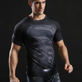 Superman Rash Guard Compression Shirt