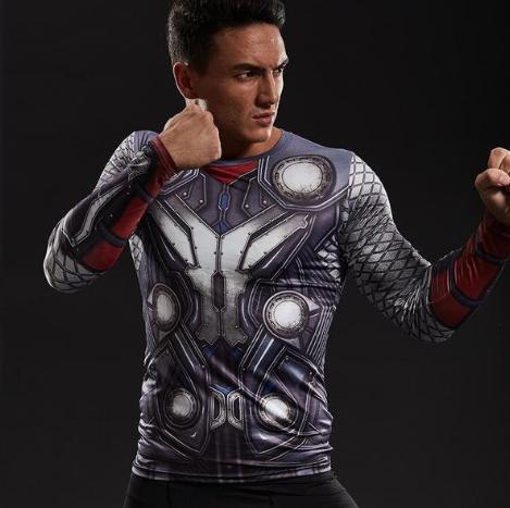 Thor 'Battle Armor' Long Sleeve Compression Rashguard