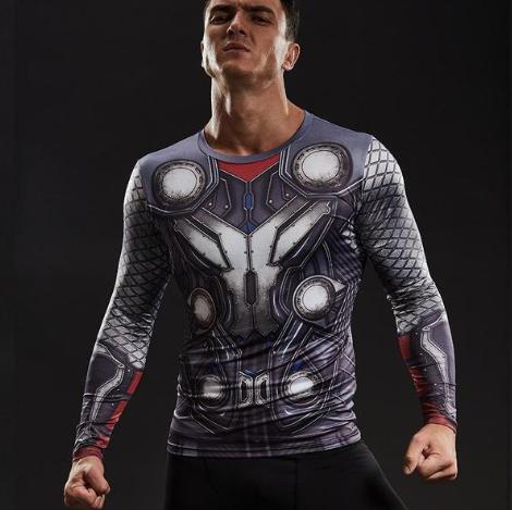 Thor 'Battle Armor' Long Sleeve Compression Rashguard